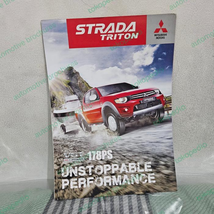 Jual brosur katalog mobil mitsubishi strada triton 2014 leaflet - Kota ...