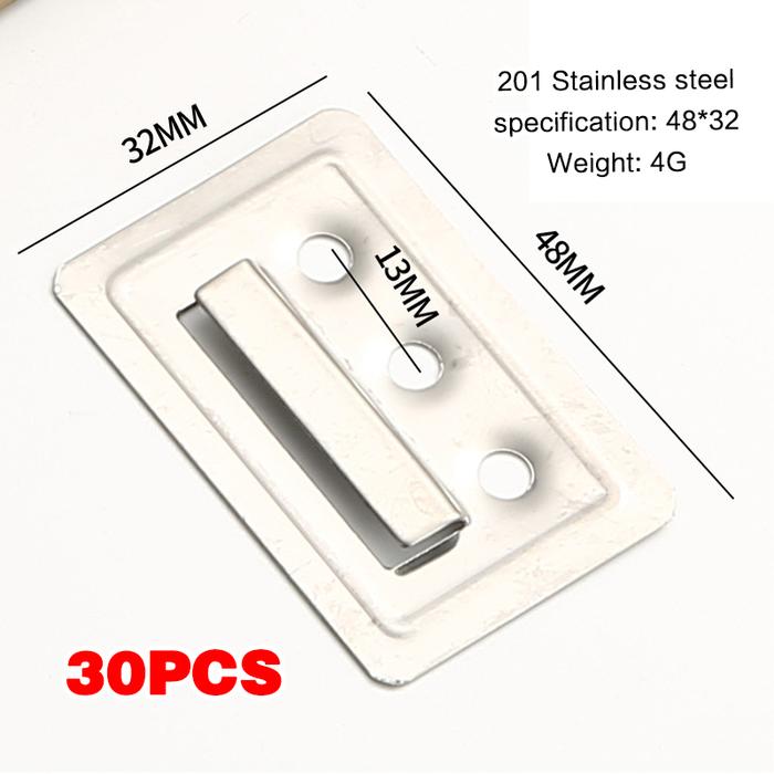 Jual Klip Wpc 30pcs Buckle Clip Wall Panel Bracket Besi Clip Wood Panel ...