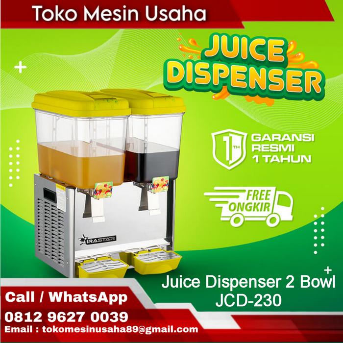 Jual MESIN JUICE DISPENSER PENDINGIN MINUMAN 2 TABUNG JCD-230 WIRASTAR ...
