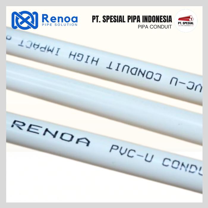 Jual Pipa Conduit Renoa Putih Light 16mm 2.9 Meter 3000 Batang - 12 ...