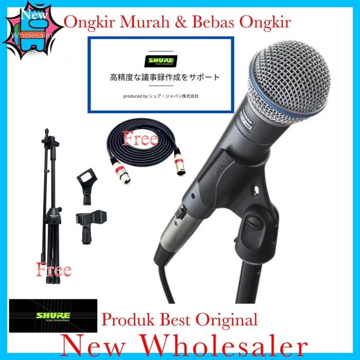 Jual Mic Kabel Shure Sm58A Original japan Asli Beta 58 A vocal asli ...