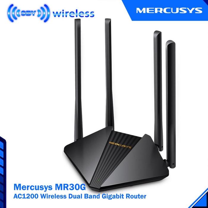 Jual US Mercusys MR30G AC1200 Wireless Dual Band Gigabit Router - Kota ...