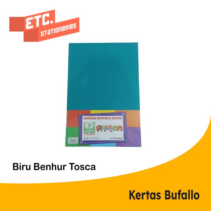 Jual Kertas Buffalo Folio[F4] Cover Jilid [BC] [isi 20 lembar] - Biru B ...
