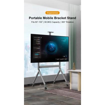 Jual Bracket stand tv 60 - 100 inch mobile portabel standing tv chart ...