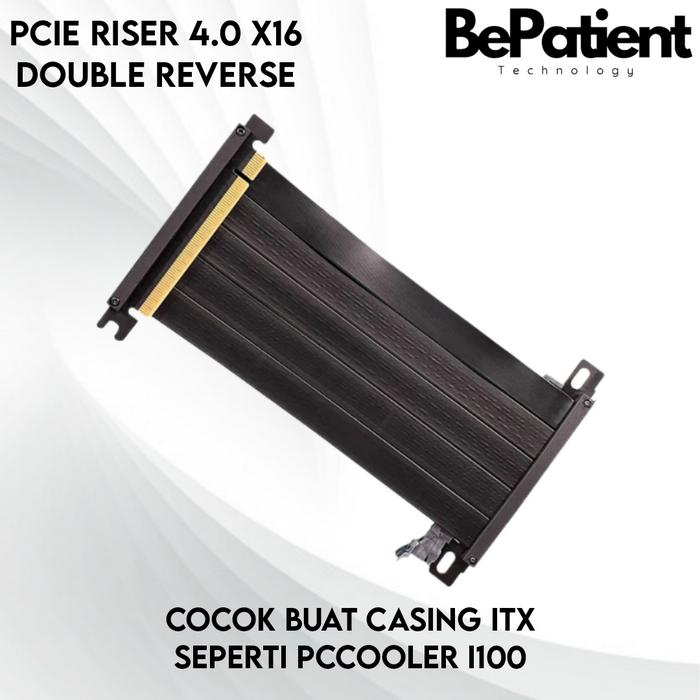 Jual PCIE Riser 4.0 x16 Flexible Card untuk Casing ITX (PCCOOLER i100 ...