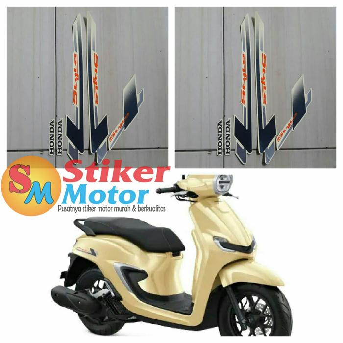 Jual stiker striping lis body motor honda stylo 160 tahun 2024 warna ...