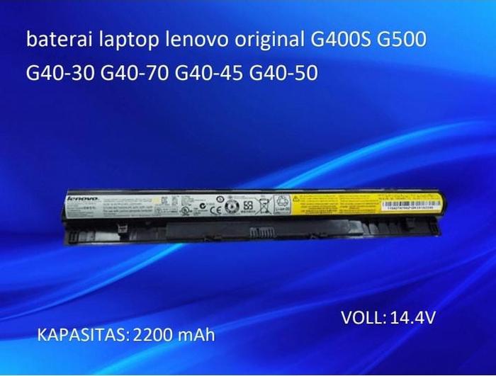 Jual baterai laptop lenovo original G400S G500 G40-30 G40-70 G40-45 G40-50 - Jakarta Pusat ...
