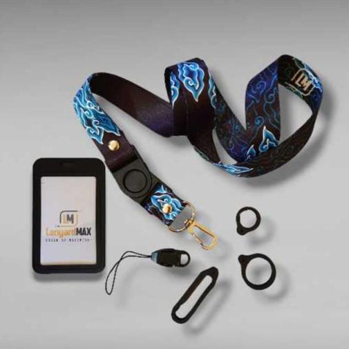 Jual lanyard id card kartu nama motif batik printing 2 sisi ukuran 2x90 ...