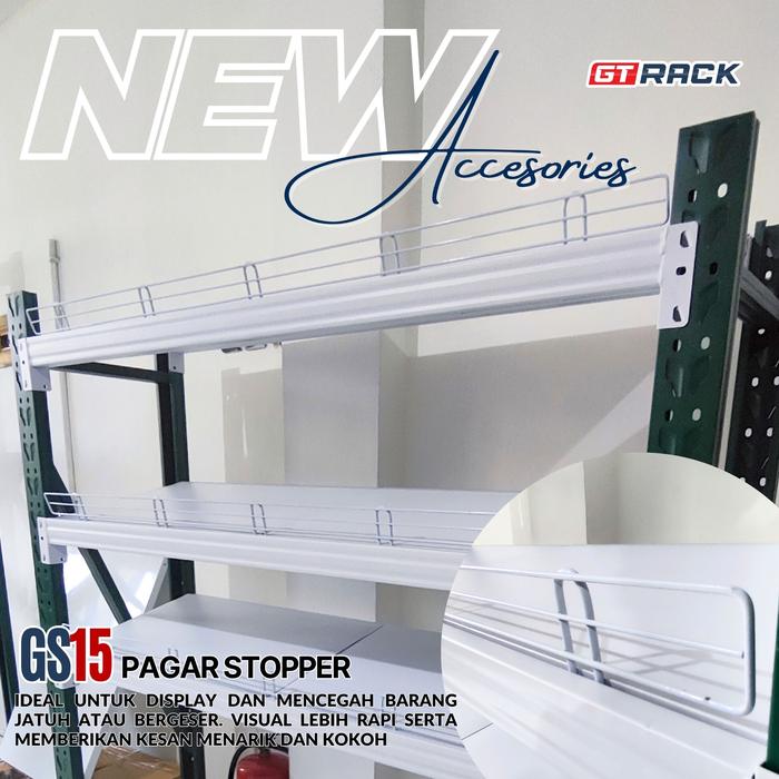 Jual PAGAR STOPPER BESI GS15 RAK GT RACK MINIMARKET TOKO GUDANG BUKU ...