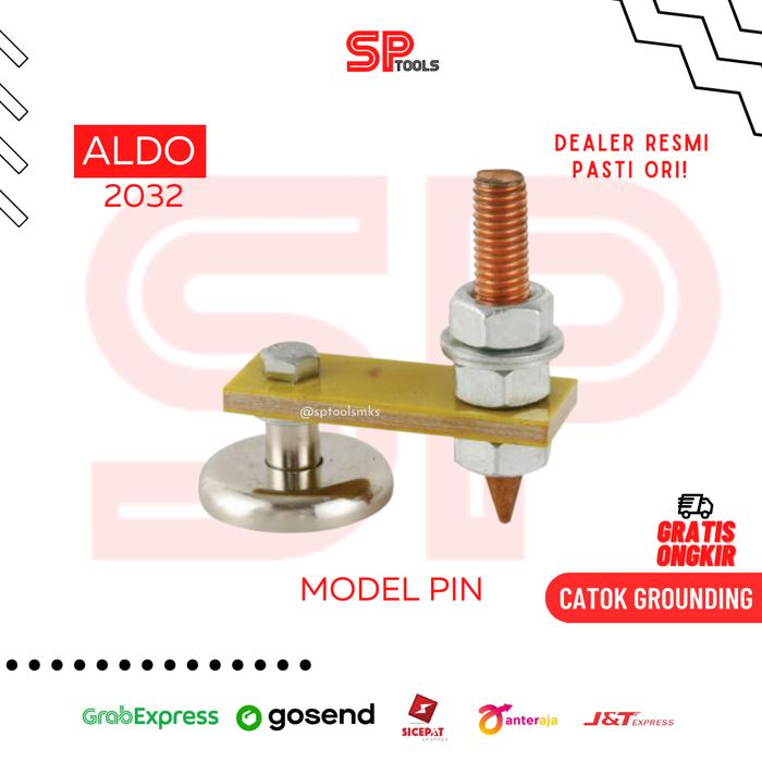 Jual TANG MASSA CATOK GROUNDING EARTH CLAMP MAGNET MAGNIT PIN 2032 ALDO ...