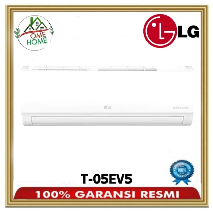 Jual AC LG Split Inverter Dual Cool Watt Control 0.5Pk T-05EV5 Unit ...