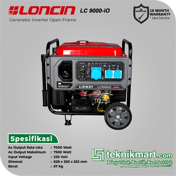 Promo Loncin LC 9000 iO I Generator Open Inverter Bensin - LC 9000 iO ...