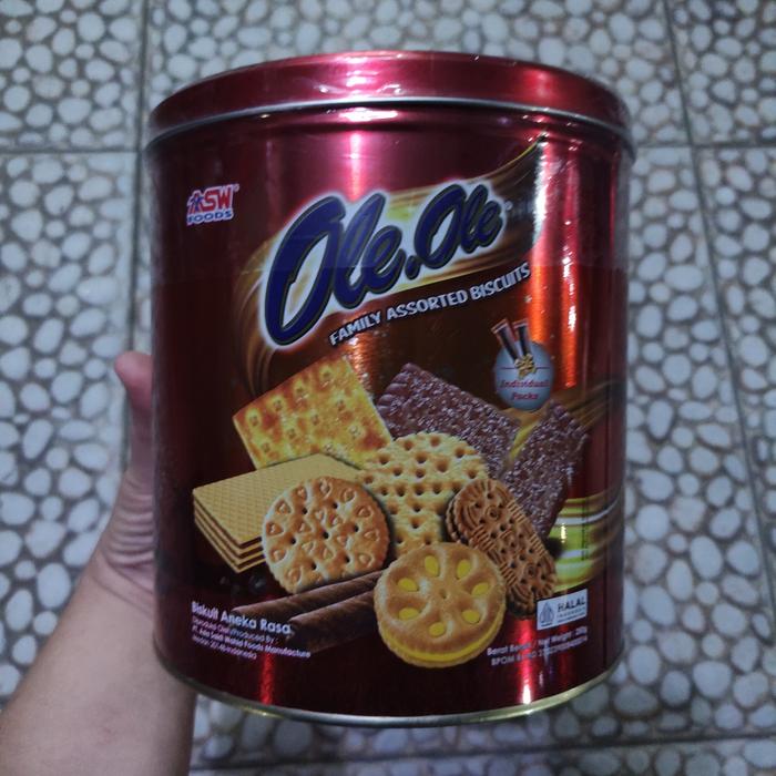 Jual ASW FOODS OLE OLE ROTI KALENG BISKUIT ANEKA RASA 250GR - Kota ...
