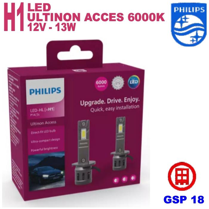 Jual PHILIPS LED ULTINON ACCESS H1 - Lampu Mobil H1 6000K - Kota ...