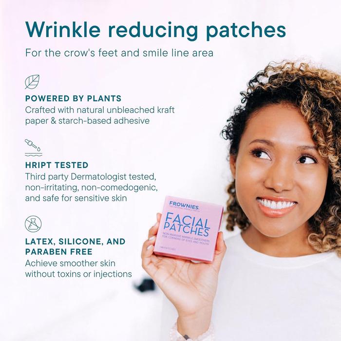 Jual Frownies Facial Patches For Corners Of Eyes & Mouth, 144 Patches ...