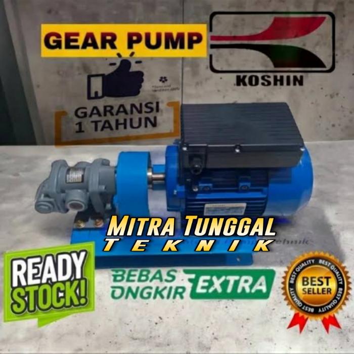 Jual GEAR PUMP KOSHIN GL 25-5 POMPA CAIRAN KENTAL MOTOR 1,5KW 2HP 1PHASE 4P - Jakarta Barat ...