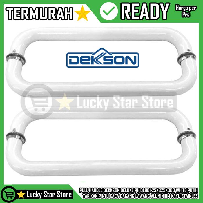 Jual PULL HANDLE DEKSON DELUXE PH DL801 25X325X300 WHITE TARIKAN PINTU ...