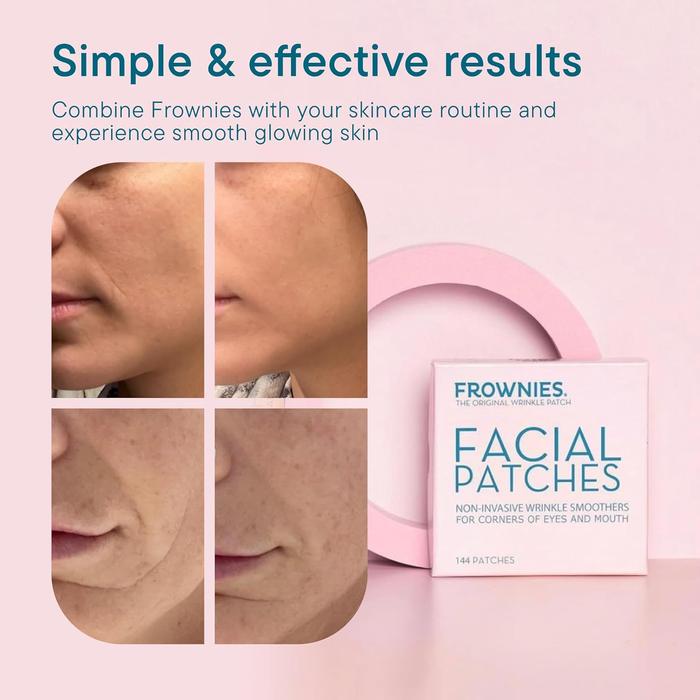 Jual Frownies Facial Patches For Corners Of Eyes & Mouth, 144 Patches ...