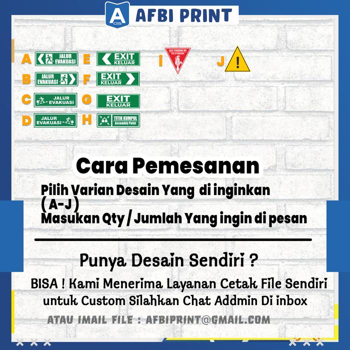 Jual Sign Jalur Evakuasi dan Rambu Exit. Acrylic Ukuran 30 x 10 Cm ...