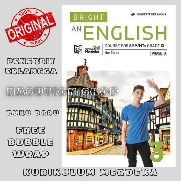 Jual Buku BRIGHT ENGLISH Kelas 3 / 9 SMP Erlangga Kurikulum Merdeka Inggris - Jakarta Timur ...