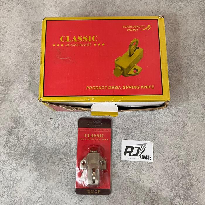 Jual Spring Knip Knife Grendek Jendela Kodok Kotak Chrome CLASSIC SN ...