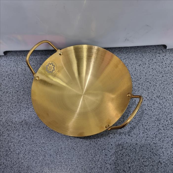 Jual Wajan EMAS Kuali Mini Wok Gold Stainless Tebal 8 9 10 in / 22 24 ...