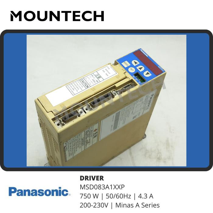 Jual PANASONIC AC SERVO DRIVER MSD083A1XXP 750W | Minas A Series - Kota ...