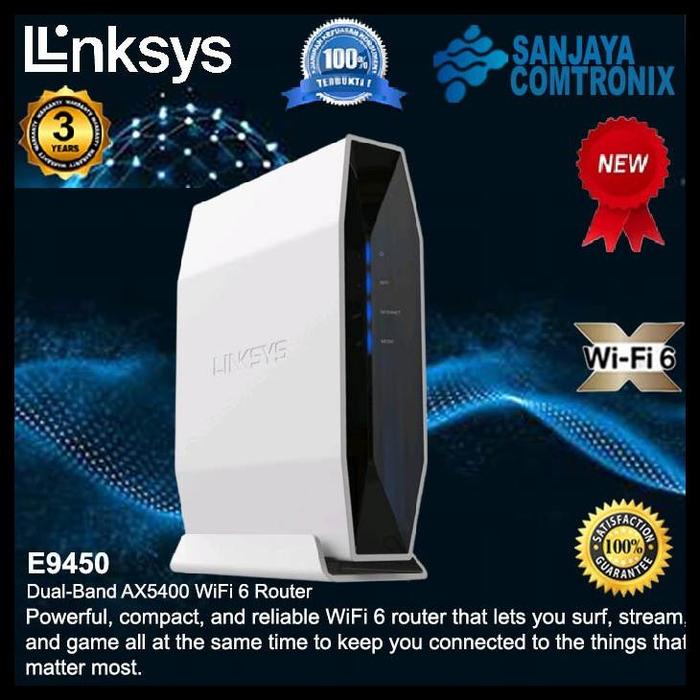 Jual Linksys E9450 Dual-Band Ax5400 Wifi 6 Router Originalll 100% ...