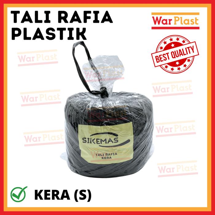 Promo Tali Rafia Gulungan Besar 1kg Tali Plastik Hitam Tebal Kuat ...
