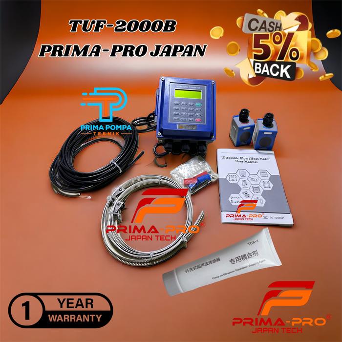 Jual Flow Meter TUF2000B Ultrasonic Liquid Tester Flowmeter TUF-2000B ...