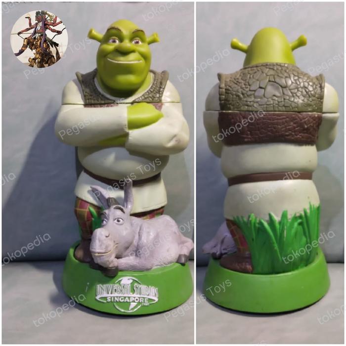 Jual Universal Studios Singapore Ori Shrek & donkey tumbler figure ...