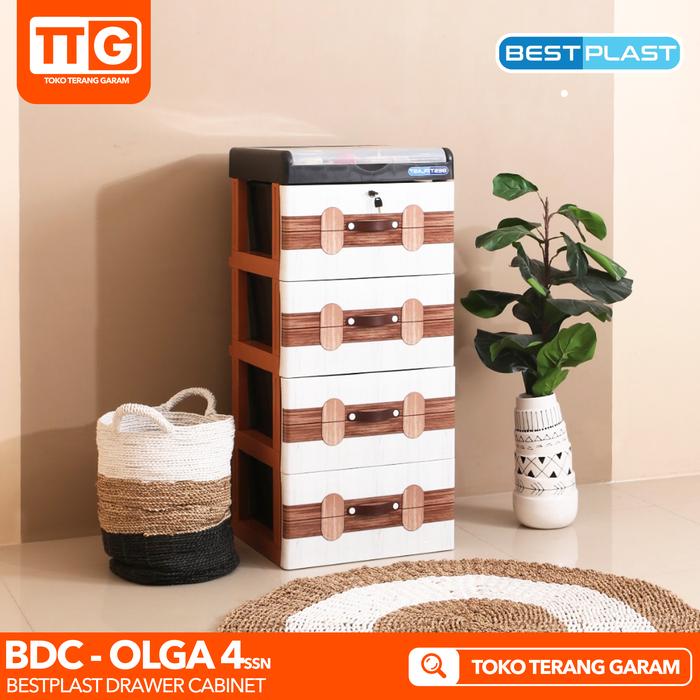 Jual BESTPLAST Drawer Cabinet Laci Plastik 4 5 Susun Dengan Kunci BDC ...
