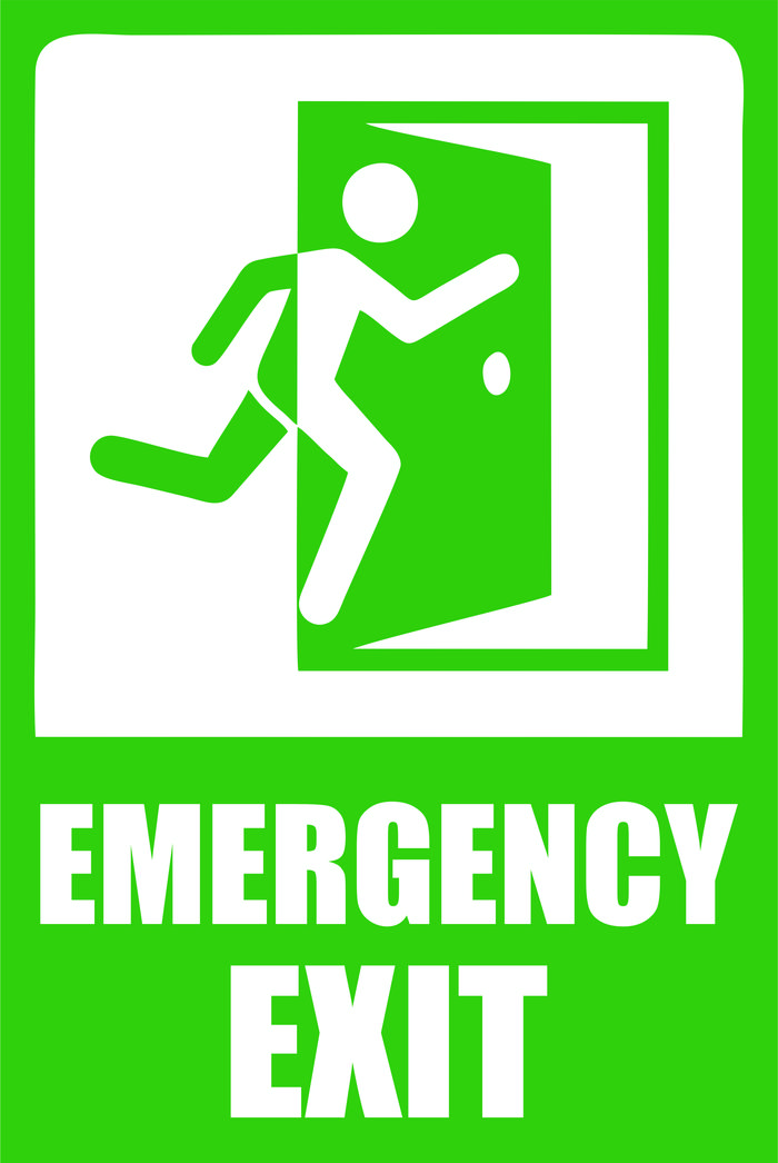 Jual Rambu Emergency Exit 20 cm x 30 cm akrilik - Kab. Tegal - undangan ...