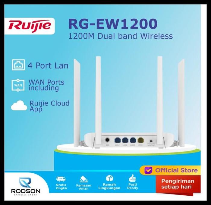 Jual Router Ruijie Reyee Rg Ew1200 1200M Dual Band Wireless Originalll ...