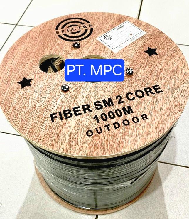 Jual Kabel FO Dropcore Fiber Optik 2 Core 1Km 1000Meter Spectra FTTH DW ...