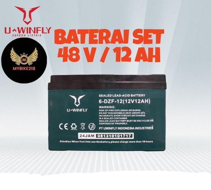 Jual BATERAI AKI SEPEDA LISTRIK UWINFLY 12V 12AH ORIGINAL - Kab. Tangerang - mybike218 | Tokopedia