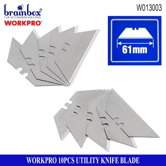 Jual Workpro W013003 10 Pcs Utility Knife Blade Isi Cutter Pisau Lipat ...