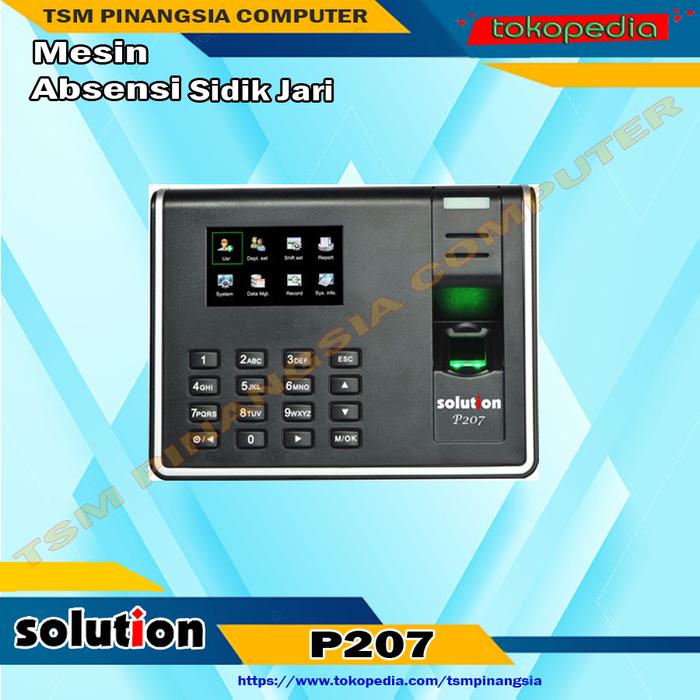 Jual Solution P207 Mesin Absen Sidik Jari / Fingerprint - Jakarta Barat ...