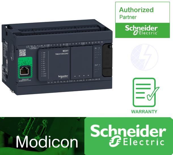 Jual TM241CE24T PLC Schneider Modicon Controller 24 I/O Transistor PNP - Kota Batam - Elektrik ...