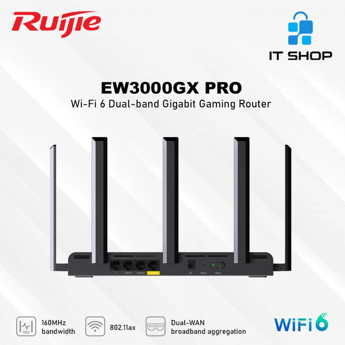 Jual Ruijie Rg-ew3000gx Pro Wi-fi 6 Dual-band Gigabit Gaming Router Di ...