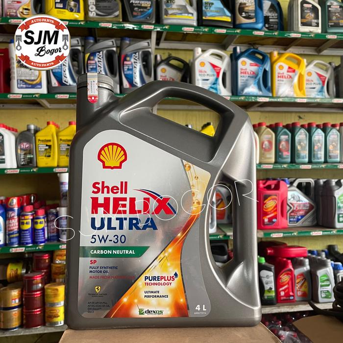 Jual Shell helix Ultra 5w 30 carbon neutral API SP kemasan 4 liter ...