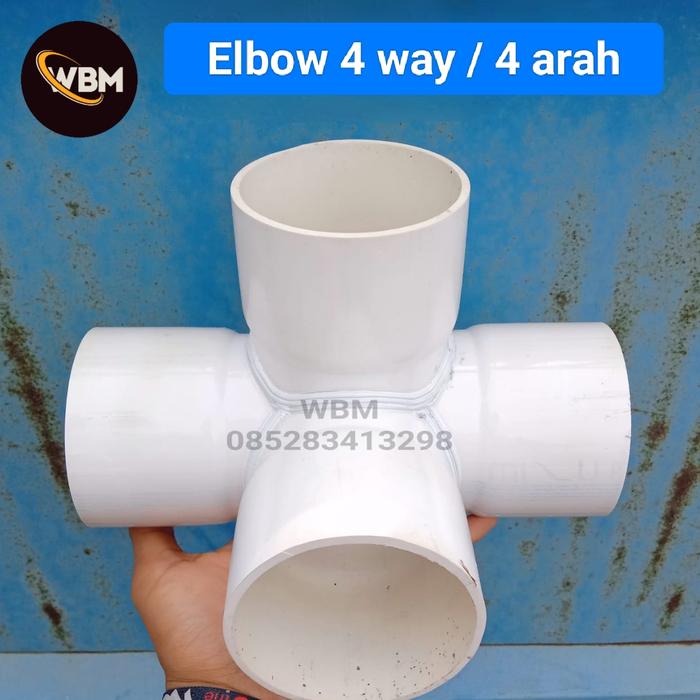 Jual Sambungan pipa elbow 4 way 4 inchi 4 way 4" inchi - Kab. Bekasi ...