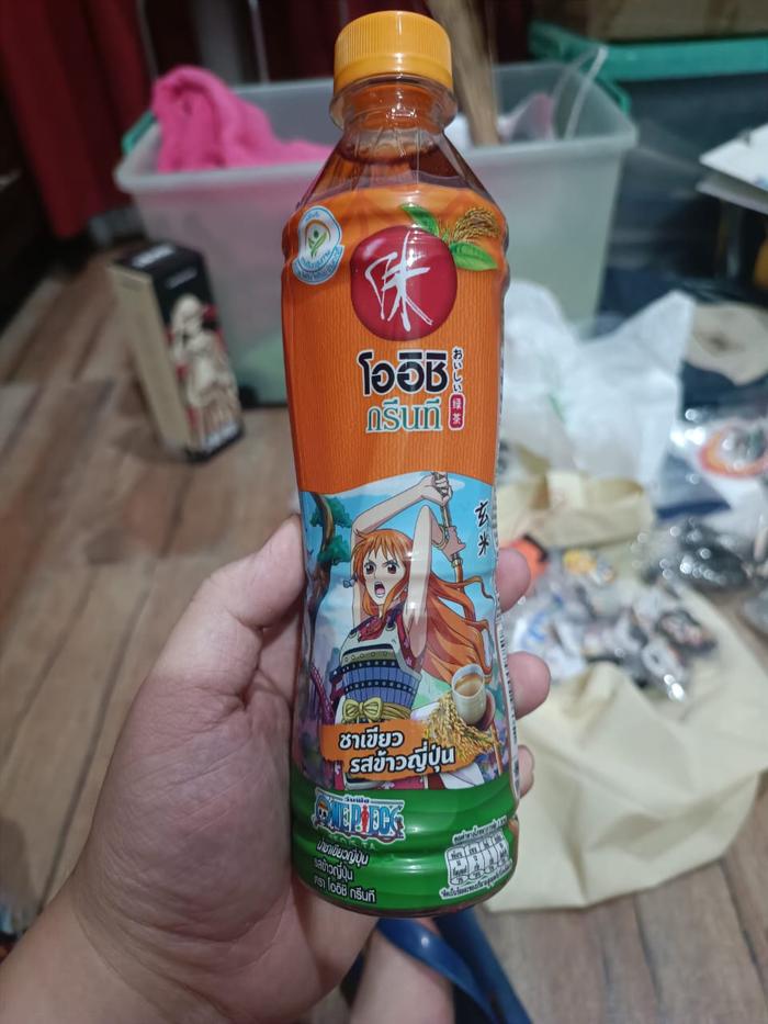 Jual Oishi Green Tea X One Piece Nami Genmai Flavour Original Thailand ...