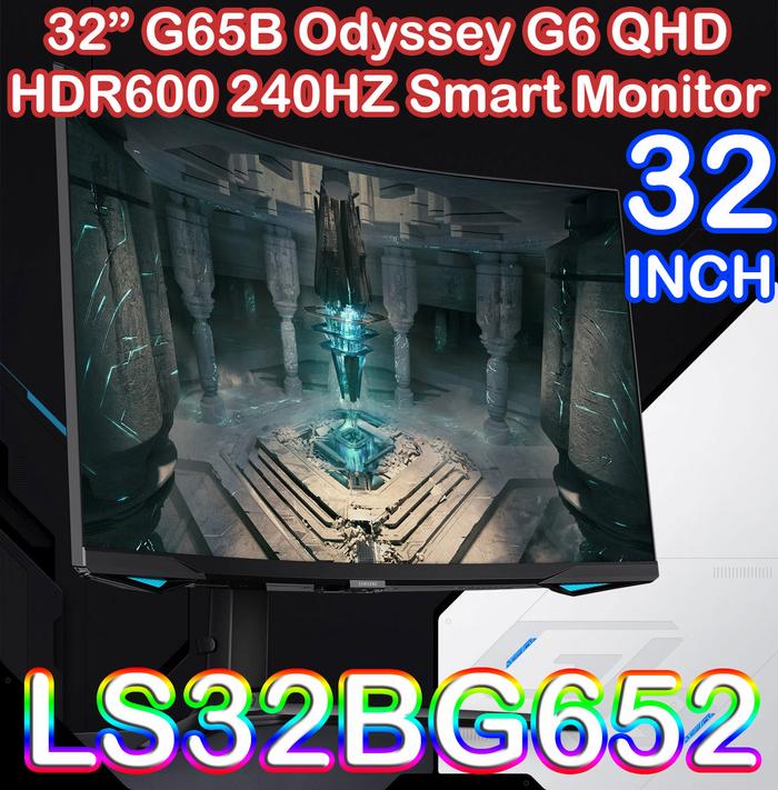 Jual Monitor 32" INCH LED Samsung ODYSSEY G6 G65B LS32BG652 1440p QHD ...