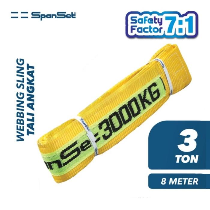 Jual Spanset Webbing Sling Cap. 3 Ton x 8 Meter - Jakarta Utara - Nusa ...