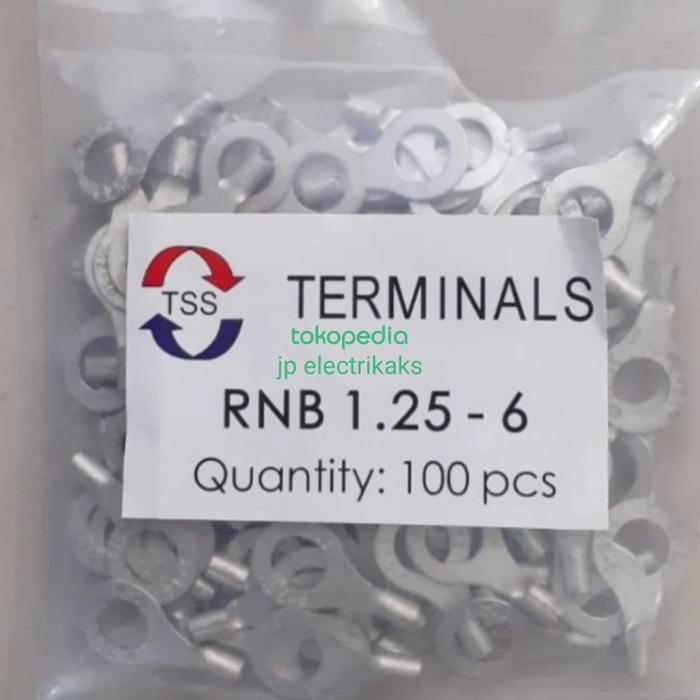 Jual Kabel Skun Ring 1.5mm M6/Cable Lugs/Skun O SNB 1.25 - 6 Polos - Jakarta Pusat - jp ...