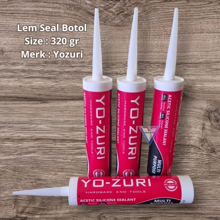 Jual Silicone Sealant Lem Kaca Sealent Silen Yozuri 320gr Cepat Kering ...