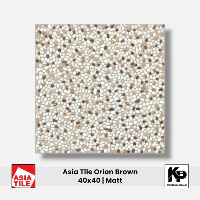 Jual Keramik ASIA TILE Orion Brown 40x40 - Kota Depok - Mitra Prabu ...