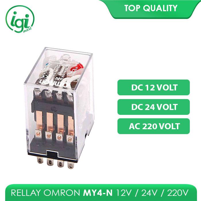Jual RELAY MY4 12V / RELAY MY4N 24V / RELAY MY4-N 220V 14 PIN - SOCKET ...
