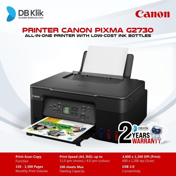 Promo Printer CANON Pixma G2730 Inkjet Print Scan Copy All in One Cicil ...